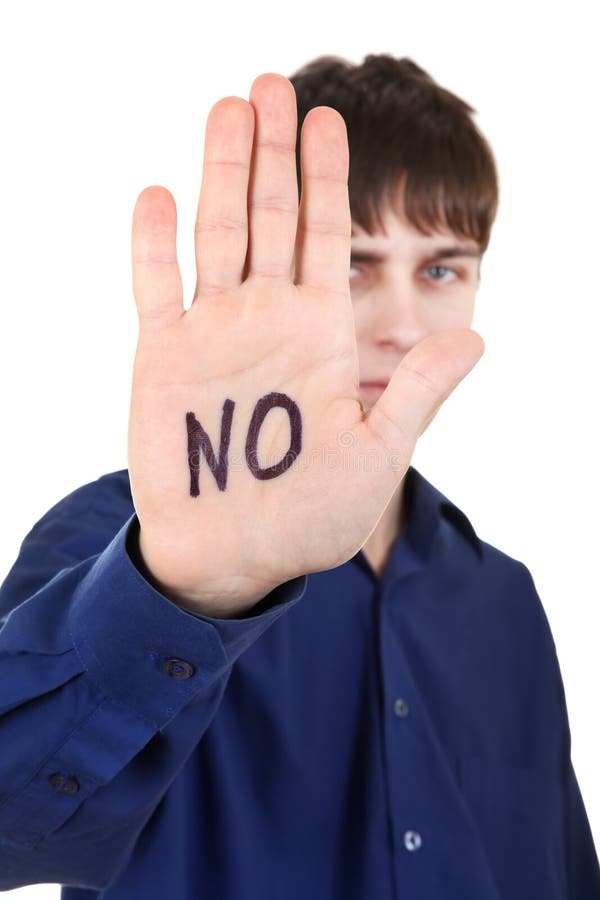 Refusal Gesture stock photo. Image of handsome, negative - 37675768