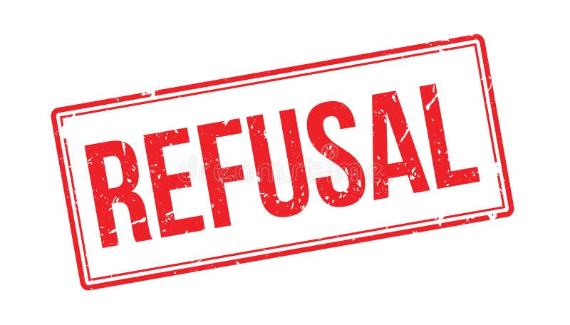 Refusal rubber stamp stock image. Image of isolated, sign - 83092939