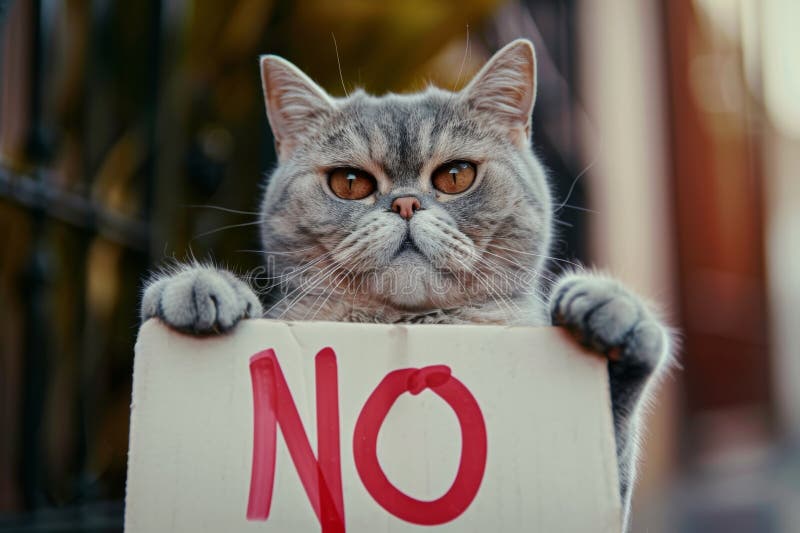 Refusal Sign with Inscripion No, No Chance Concept Stock Photo - Image ...