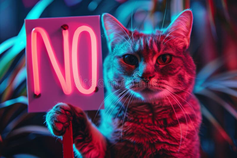 Refusal Sign with Inscripion No, No Chance Concept Stock Photo - Image ...