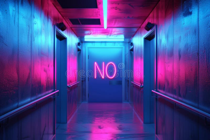 Refusal Sign with Inscripion No, No Chance Concept Stock Image - Image ...