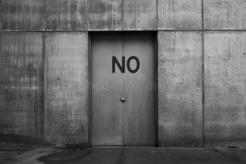 Refusal Sign with Inscripion No, No Chance Concept Stock Photo - Image ...