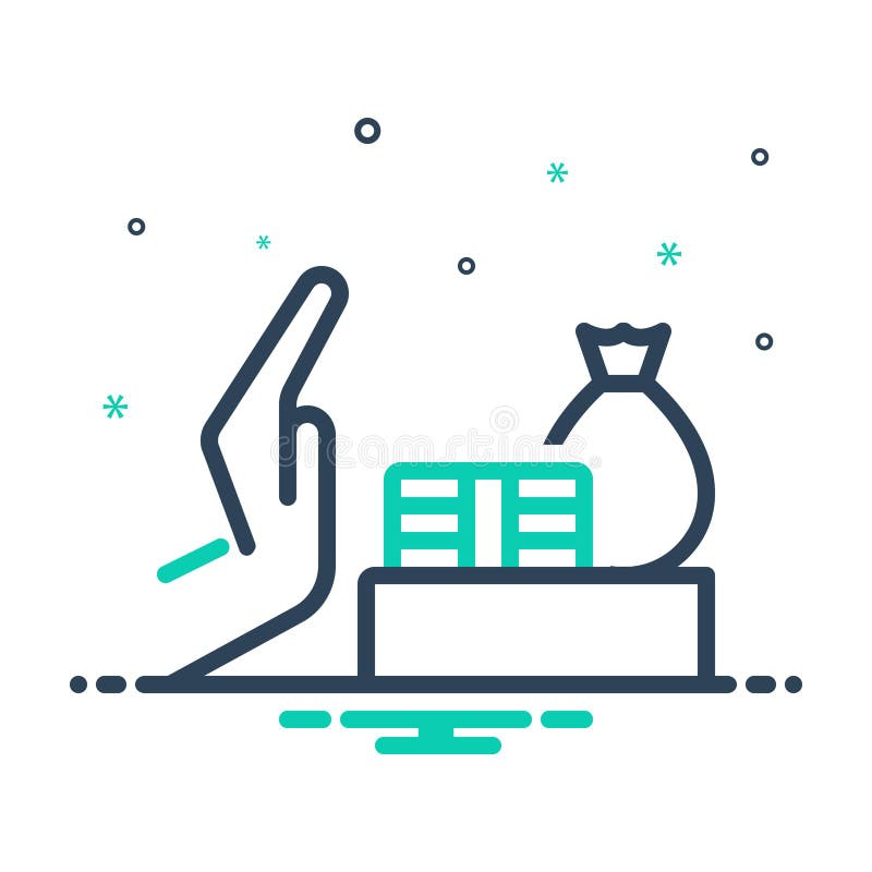 Mix Icon for Refuse, Money Bag and Rejection Stock Vector ...
