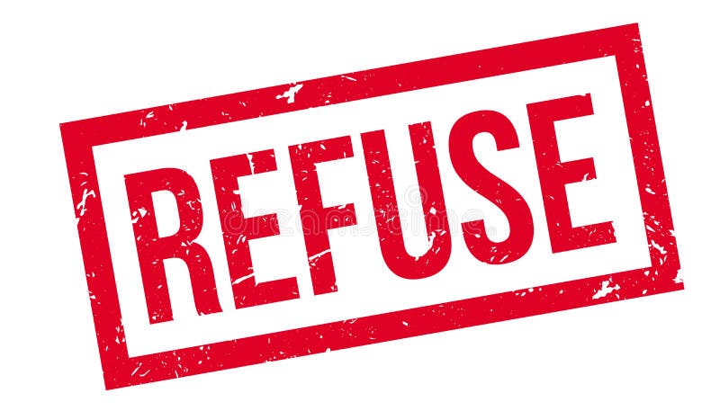 Refuse rubber stamp stock vector. Illustration of remains - 89257323