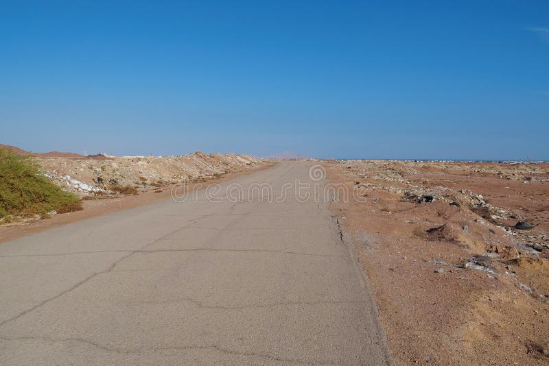 Refuse tip near the road stock photo. Image of automobile - 173705656