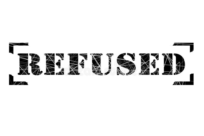 Refused Stamp stock illustration. Illustration of refused - 10630968
