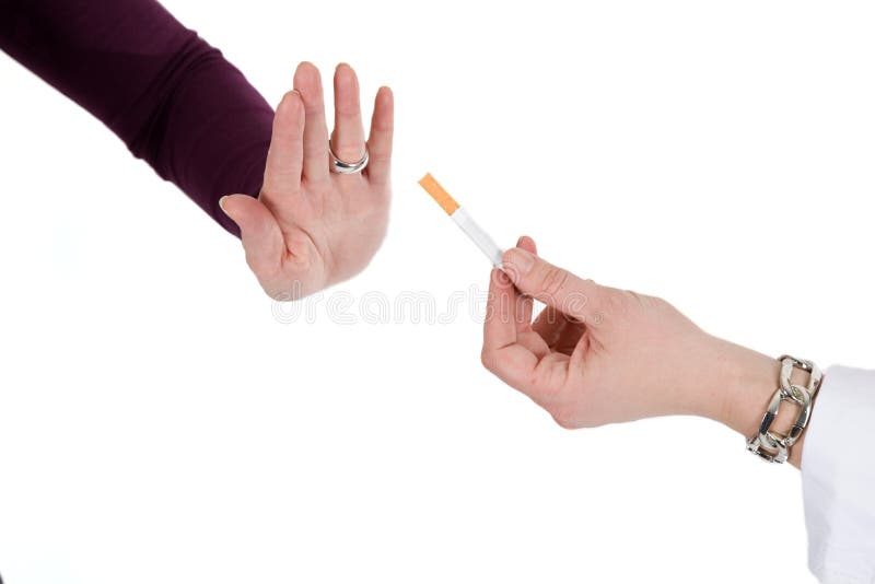 Refusing an offer stock image. Image of hand, design - 13106293