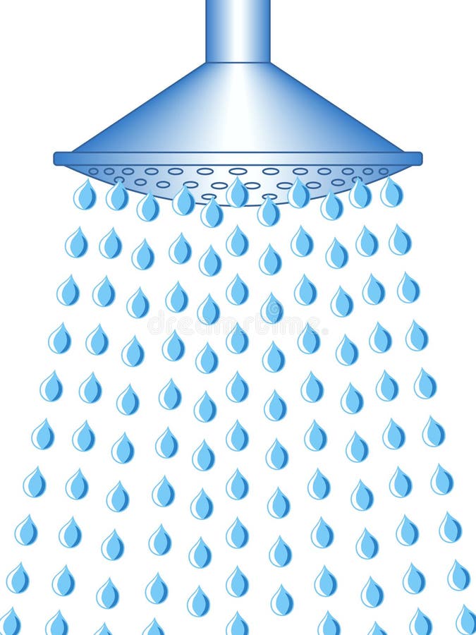 Regadera ilustración del vector. Ilustración de agua - 47129718