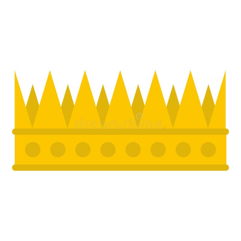 Regal crown icon isolated stock vector. Illustration of crowned - 90975780