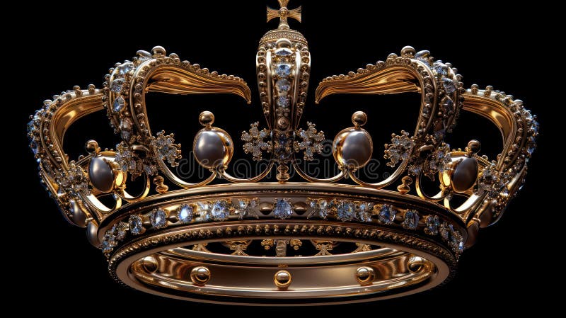 Regal Crown - Isolated AI Generated Image Stock Illustration ...