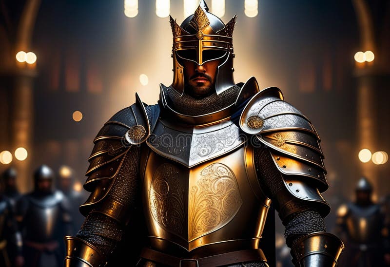 The Regal Knight in Skyrn99 S Masterpiece Stock Illustration ...