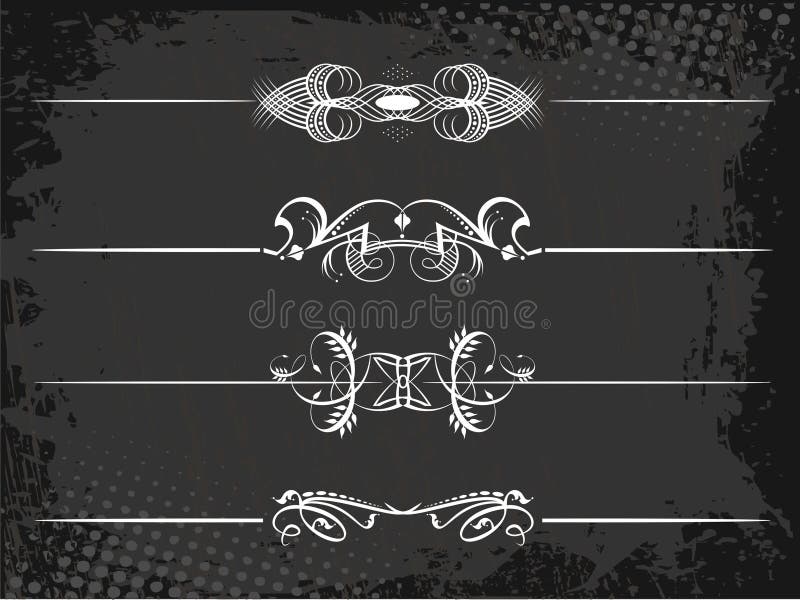 Regal Rule Line with Crowns Stock Vector - Illustration of floral ...