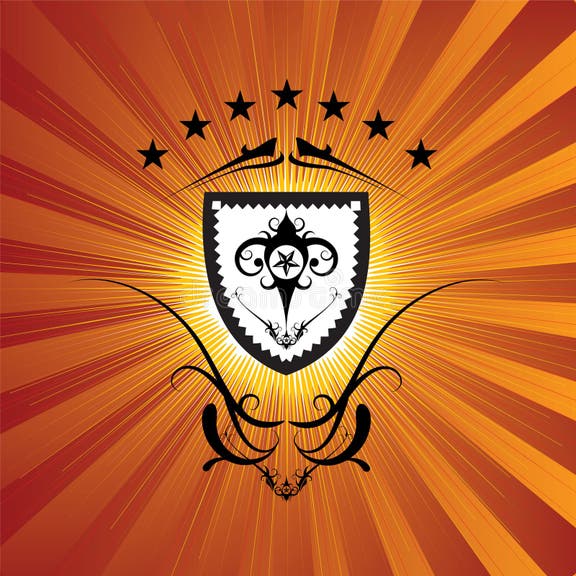 Regal shield stock vector. Illustration of gothic, white - 2273955