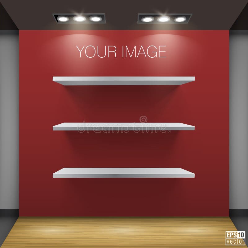 Regal-Vektor-Illustration vektor abbildung. Illustration von haupt ...