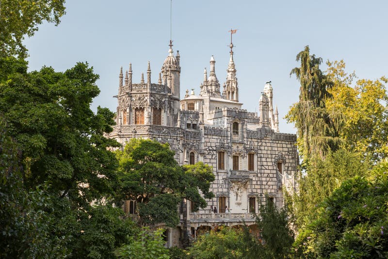 The Regaleira Palace in Sintra Editorial Stock Image - Image of castle ...