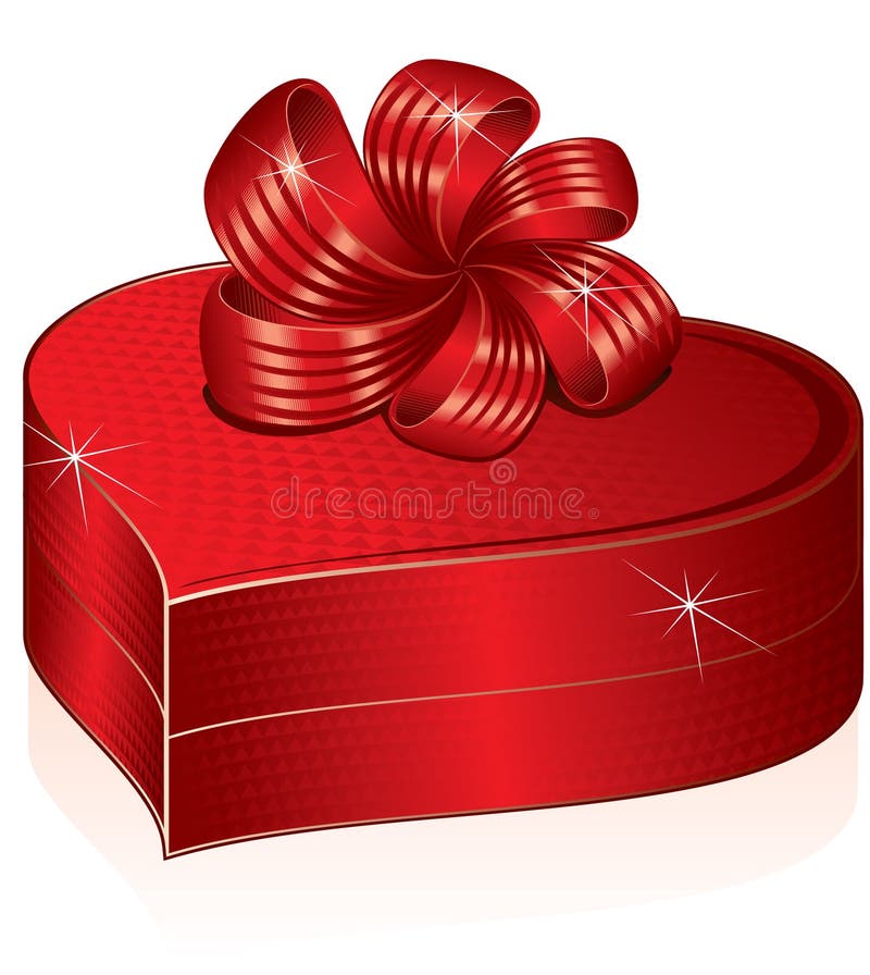 Regalo del corazón ilustración del vector. Ilustración de aniversario ...