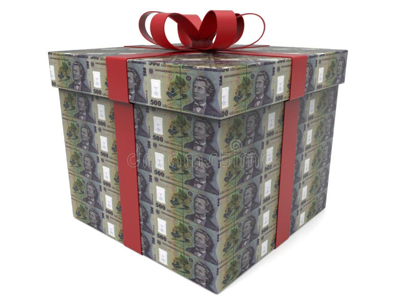 Regalo Del Dinero De 500 RON Stock de ilustración - Ilustración de ...