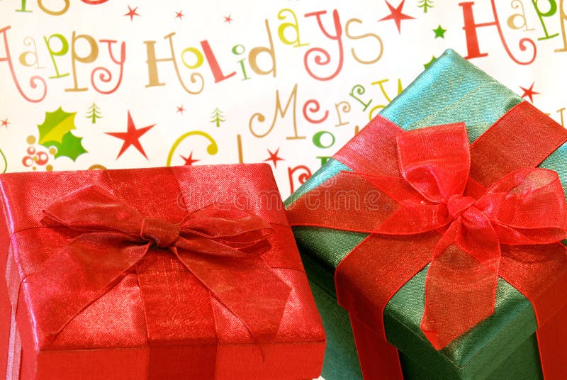Regalos de día de fiesta foto de archivo. Imagen de arqueamiento - 1613538