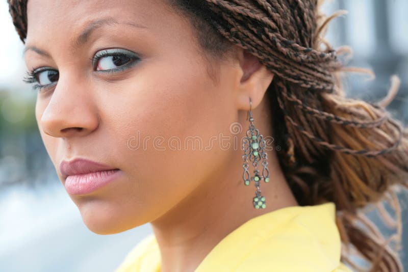 Regard de fille image stock. Image du africain, actrice - 6196657