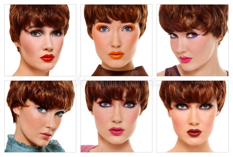 Regards d'une fille six photo stock. Image du effectuez - 11624512