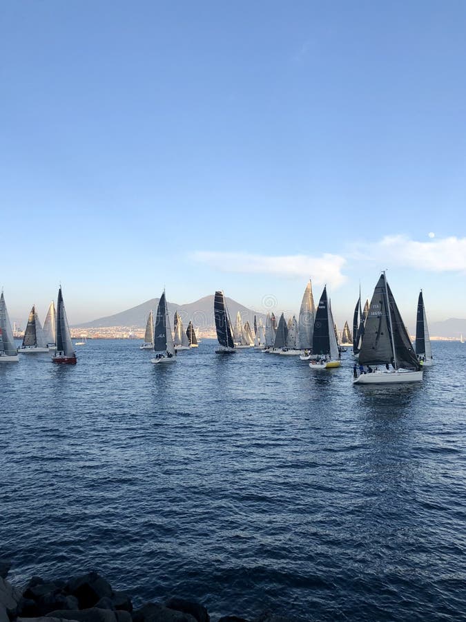 Regata nel Golfo di Napoli editorial stock photo. Image of regata ... Regata nel Golfo di Napoli editorial stock photo. Image of regata ...