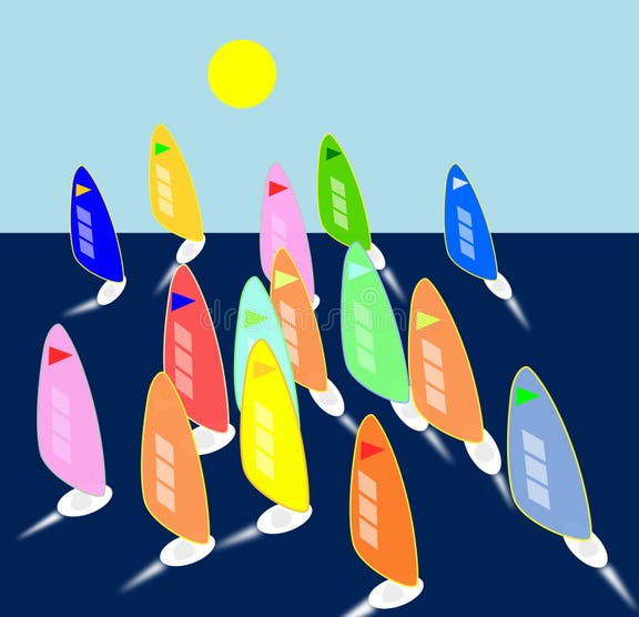 Regatta Competition Stock Illustrations – 2,210 Regatta Competition ...