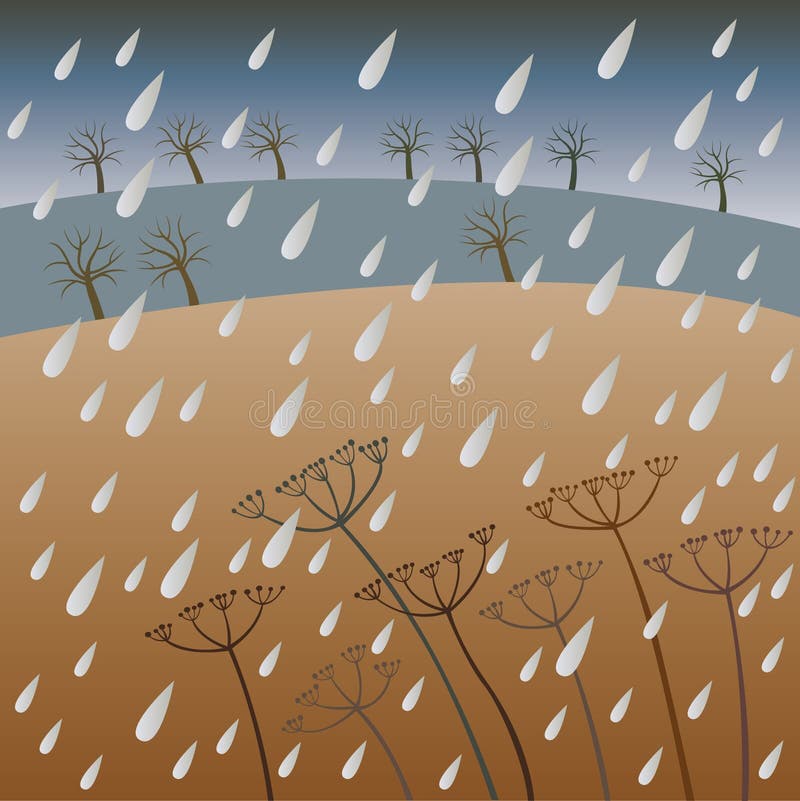 Regen vektor abbildung. Illustration von regnerisch, vektor - 43382966