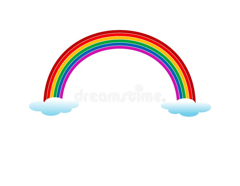 Regenboog vector illustratie. Illustration of regenboog - 3312372