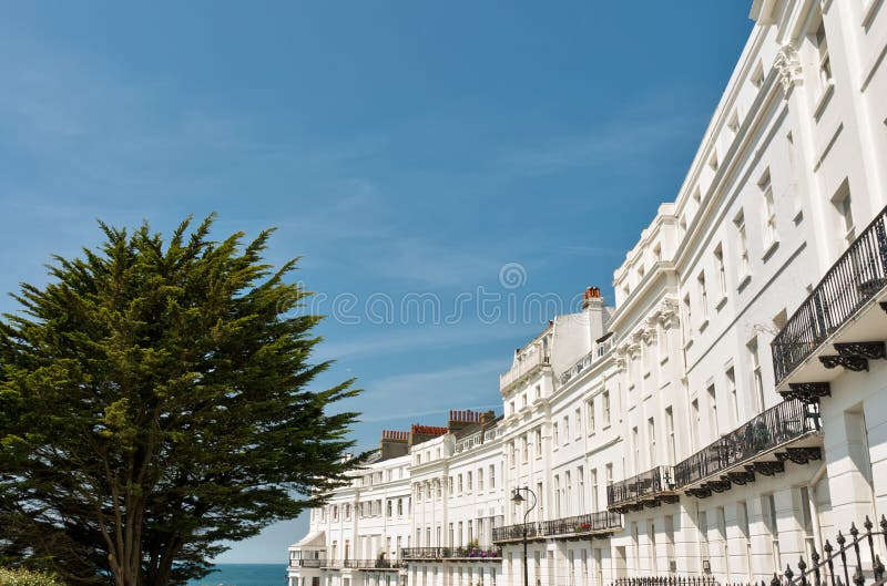 Regency Architecture, Brighton Stock Photo - Image of british ...