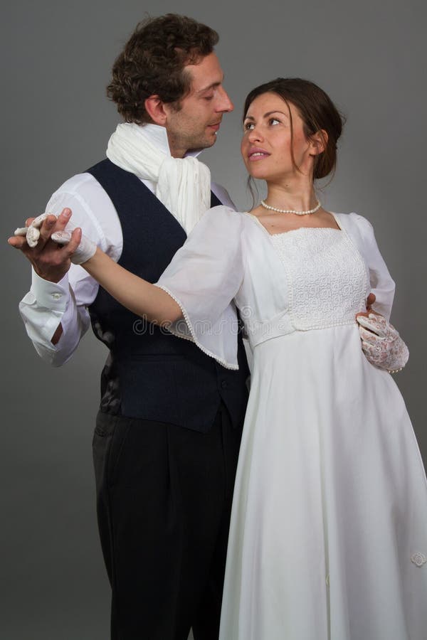 Regency stock photo. Image of couple, beautiful, historical - 60261398