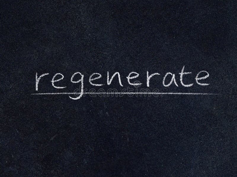 Regenerate stock image. Image of chalkboard, word, text - 240960547