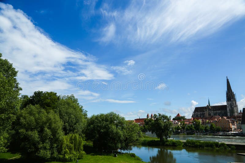 Regensburger Dom on the Donau, Unesco World Heritage Editorial Photo ...