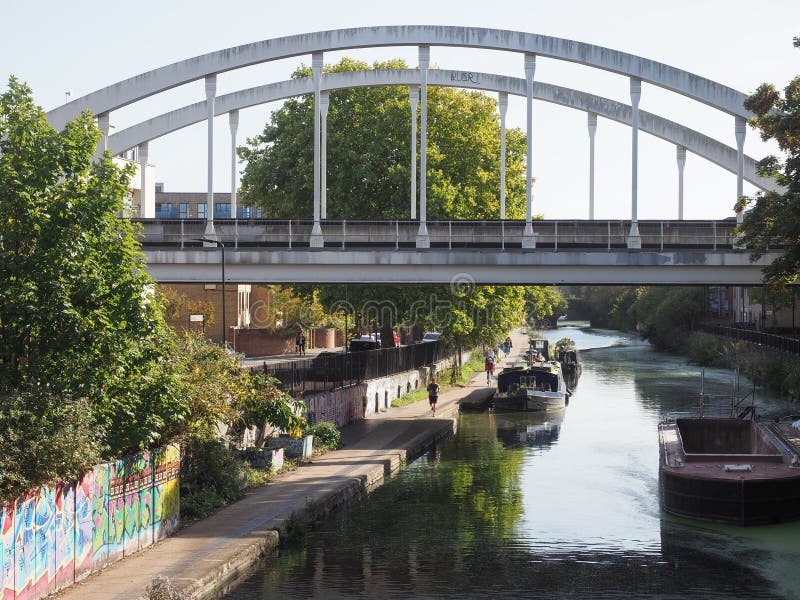 Regent s Canal in London editorial stock image. Image of britain ...