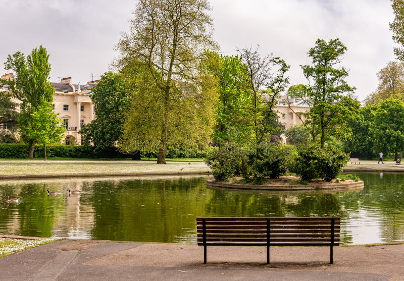 Regent S Park Landscape in Spring, London, UK Stock Photo - Image of ...