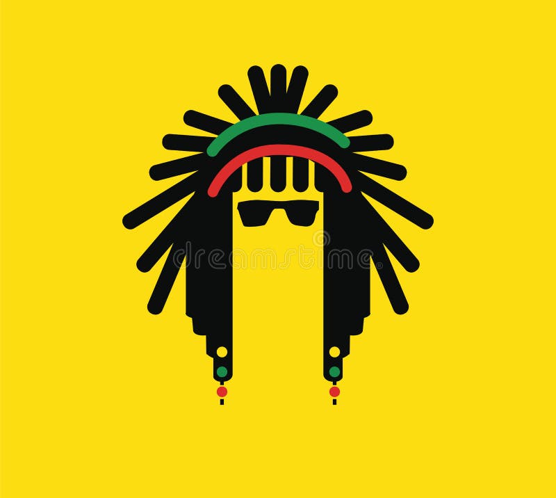 Reggae Culture Concept Design Stock Vector - Illustration of cool ...