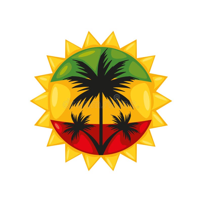 Reggae flag label stock vector. Illustration of reggae - 317609412