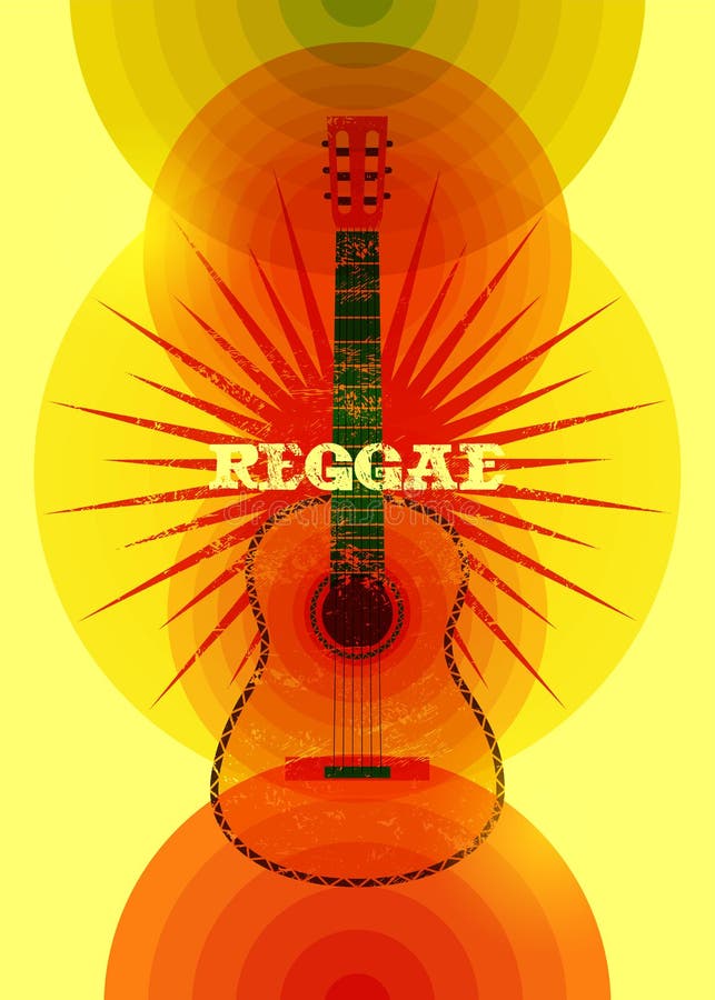 Reggae Music Poster. Retro Typographical Grunge Vector Illustration ...