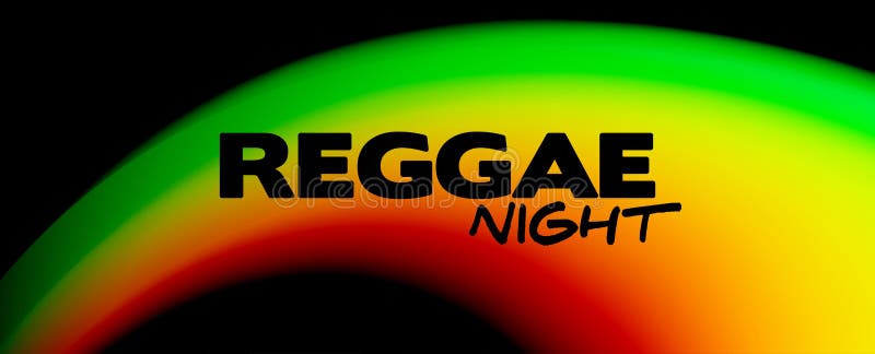 Reggae Night Party Banner Template. Vector Graphics Stock Vector ...