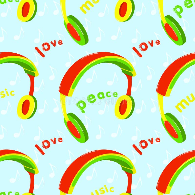 Reggae Music stock vector. Illustration of note, music - 60225767