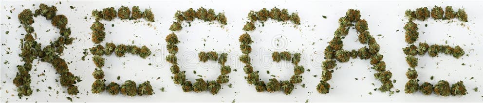 Reggae Spelled with Marijuana Stock Image - Image of drugs, music: 36759863