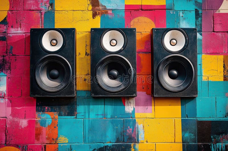 A Reggaeton Music, Abstract Background Stock Illustration ...