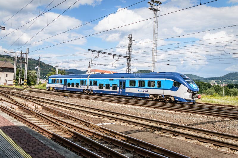 Regio Shark Express Travelling through Decin Editorial Image - Image of ...