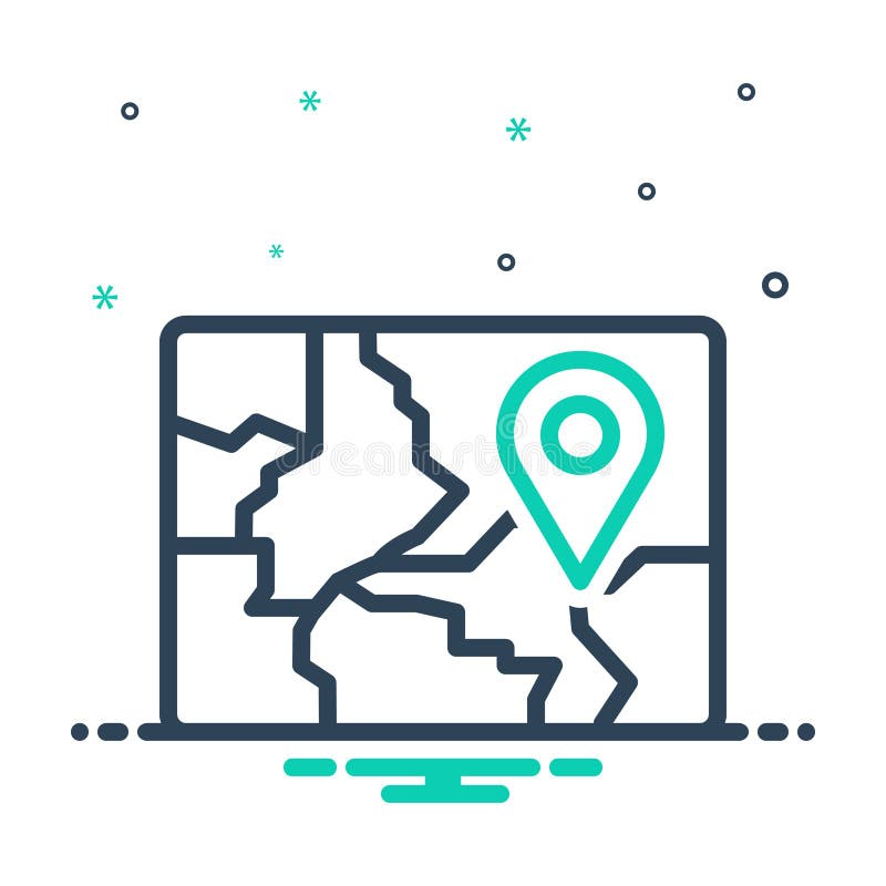 Mix Icon for Region, Field and Zone Stock Vector - Illustration of ...