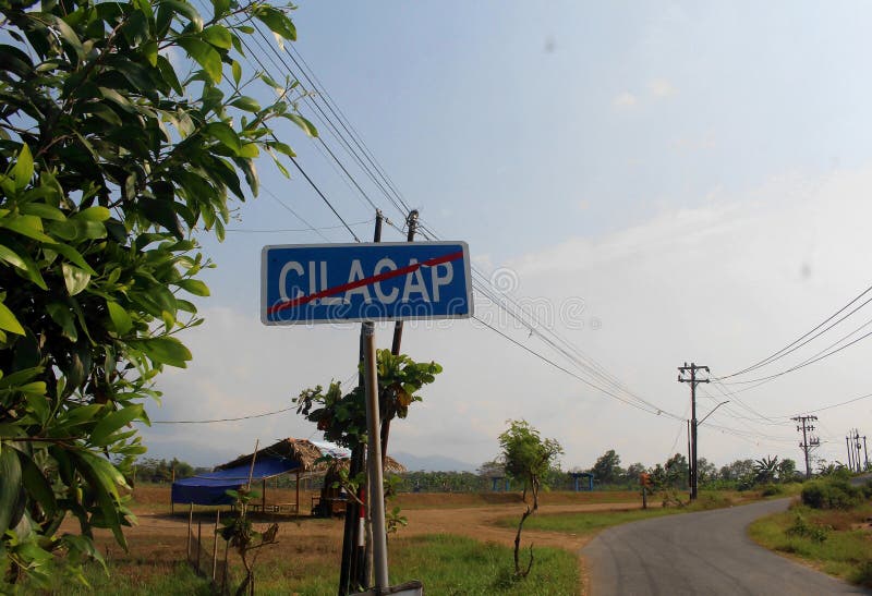 Regional Border Signs in Central Java, Indonesia. Stock Photo - Image ...