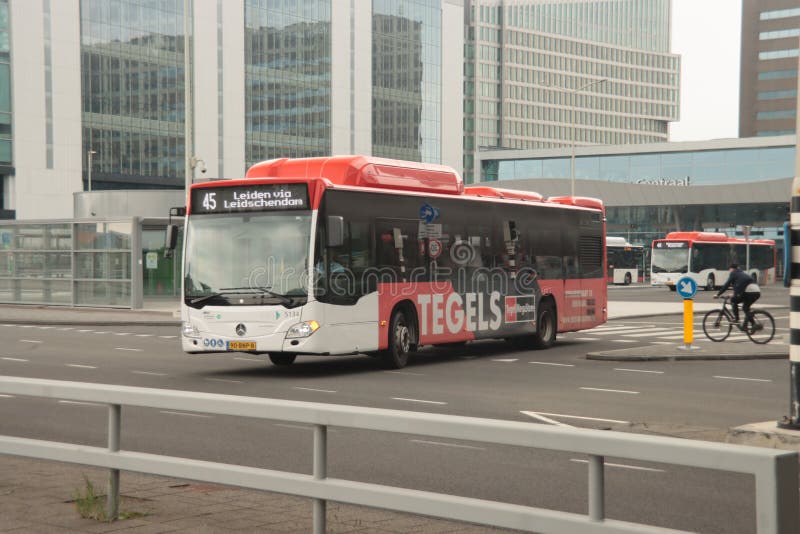 Regional Bus Runned by EBS at Busplatform of Den Haag Centraal Station ...