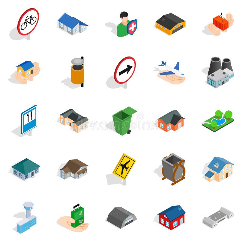 Regional Center Icons Set, Isometric Style Stock Vector - Illustration ... Regional Center Icons Set, Isometric Style Stock Vector - Illustration ...