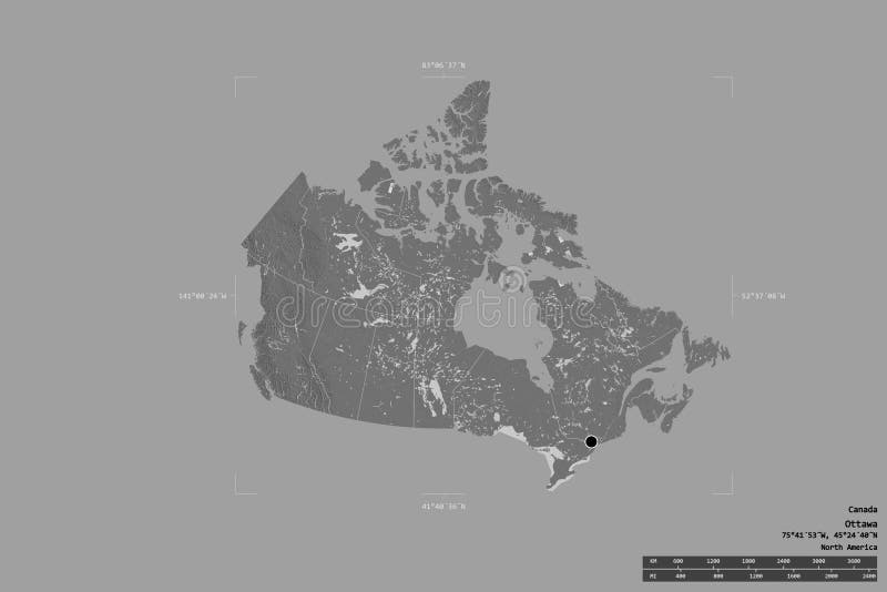Regional Division of Canada. Bilevel Stock Illustration - Illustration ...