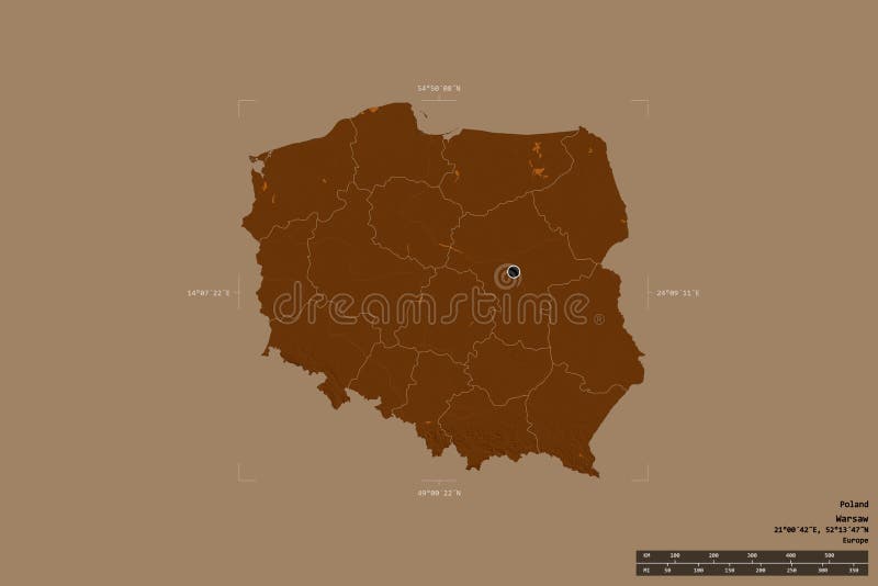 Regional Division of Poland. Administrative Stock Illustration ...