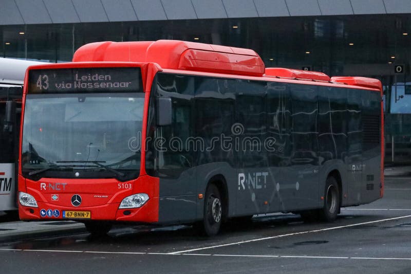 Regional EBS Bus at the Platform of Den Haag Centraal Station Editorial ...