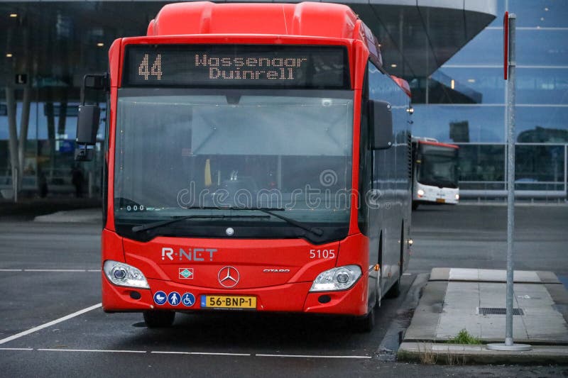 Regional EBS Bus at the Platform of Den Haag Centraal Station Editorial ...
